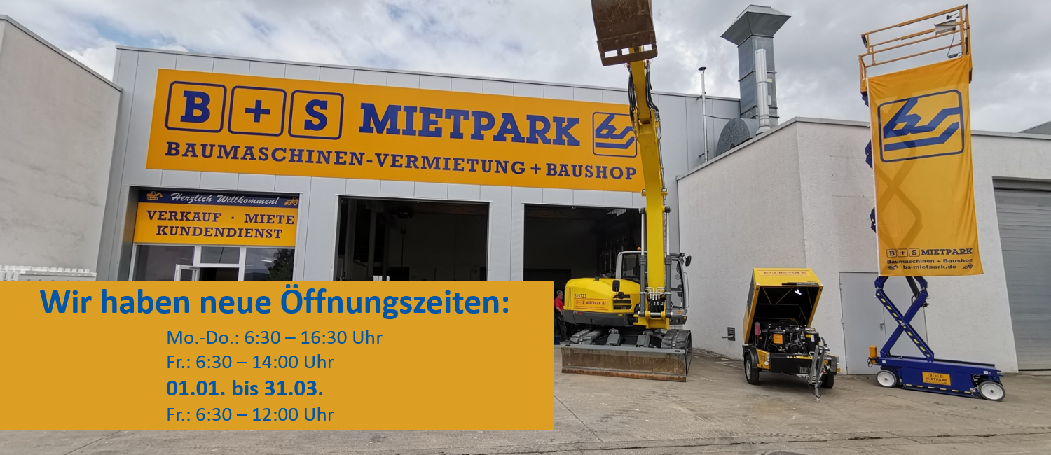 B+S Mietpark - Baumaschinen-Vermietung und Baushop